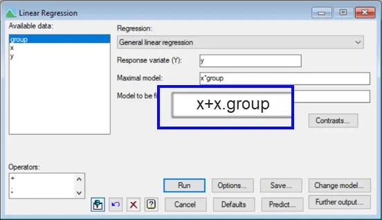 Testing For Group-specific Intercepts And Slopes - VSNi